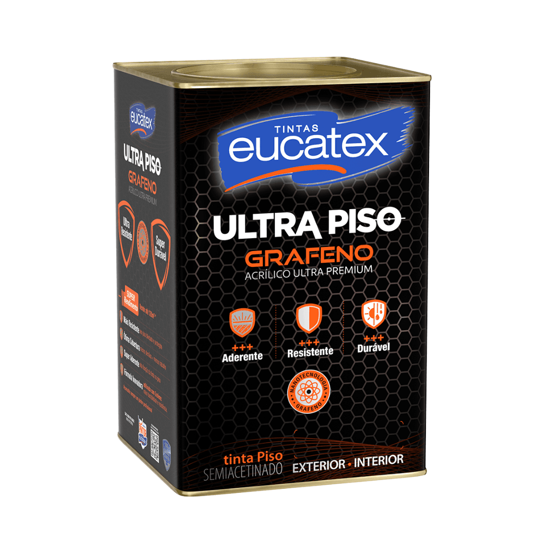 Tinta Ultra Piso Acrílico Premium Cinza Escuro Eucatex l Evolução Tintas