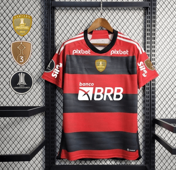 Camisa Flamengo Home Patrocínio Patchs Torcedor Masculino Atk Brasil