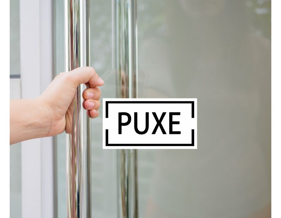 Adesivo Para Porta Puxe KRadesivos