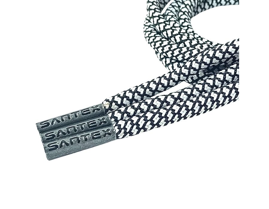Cordão Ponteira De Metal Personalizada SANTEX TEXTIL