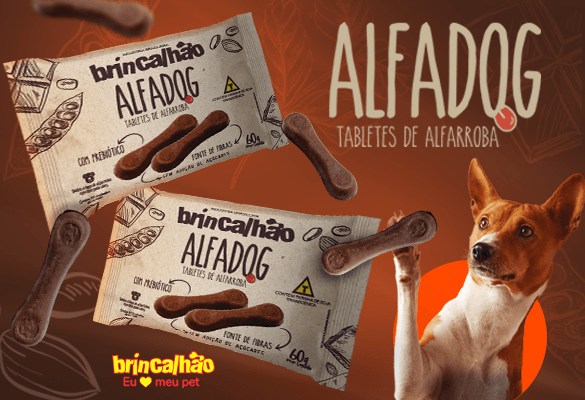 Alfadog Brincalhão 60g Chocolate Para Cachorro | Brincalhão Pet