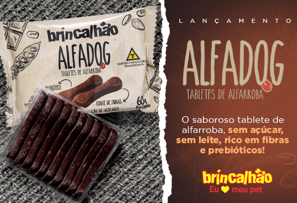 Alfadog Brincalhão 60g Chocolate Para Cachorro | Brincalhão Pet