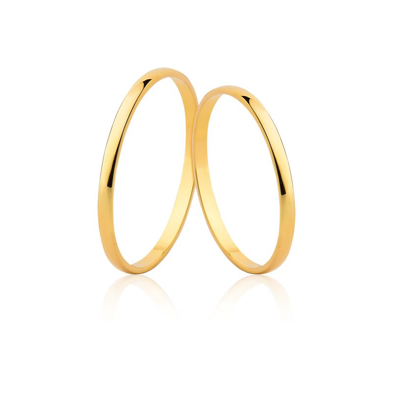 Alianças de Casamento em Ouro CM-15-6K / Alianças Exclusivas