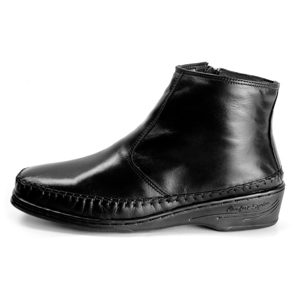 Bota Mocassim Preta | AMANDA FLEX