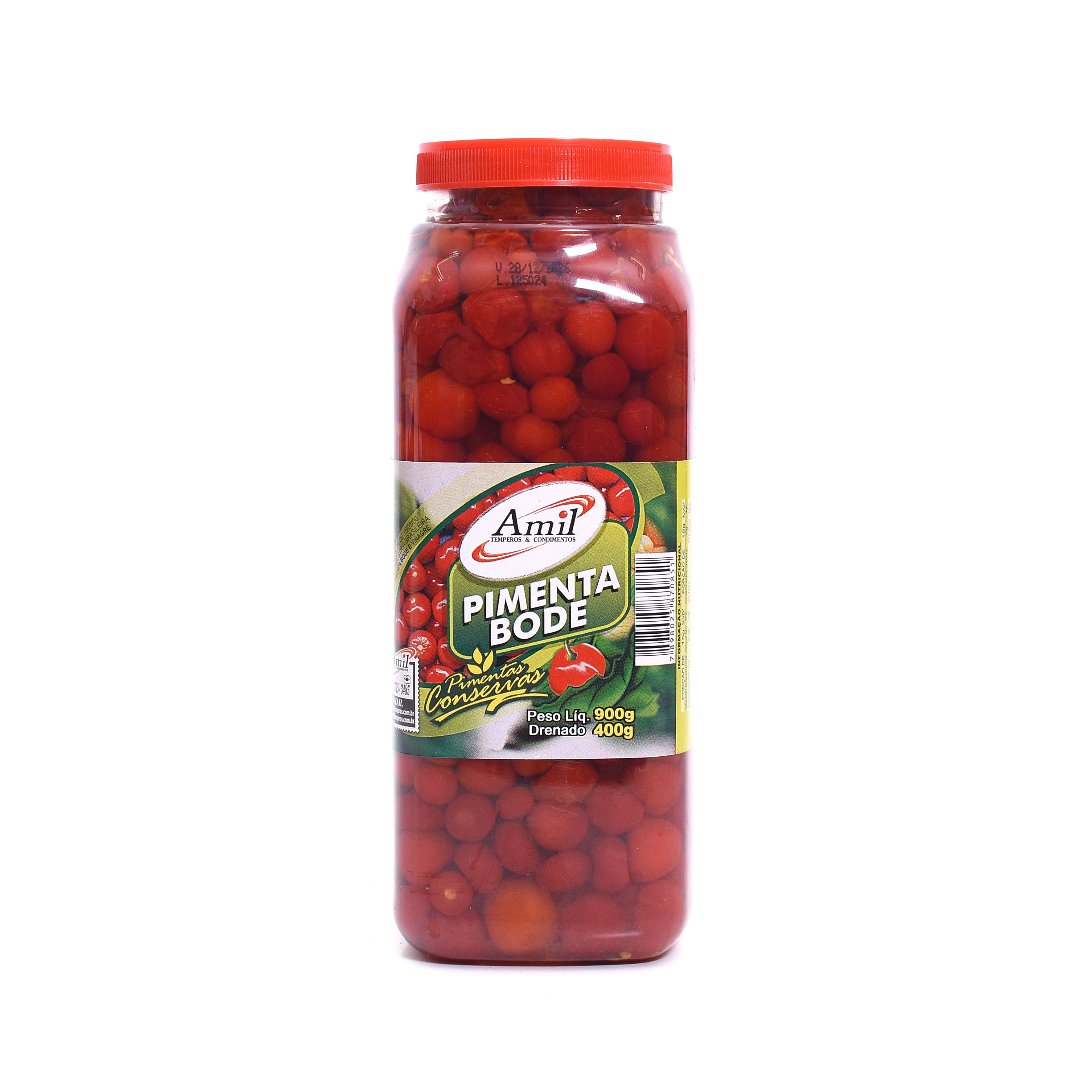 Pimenta Bode Vermelha 900g - Amil Alimentos