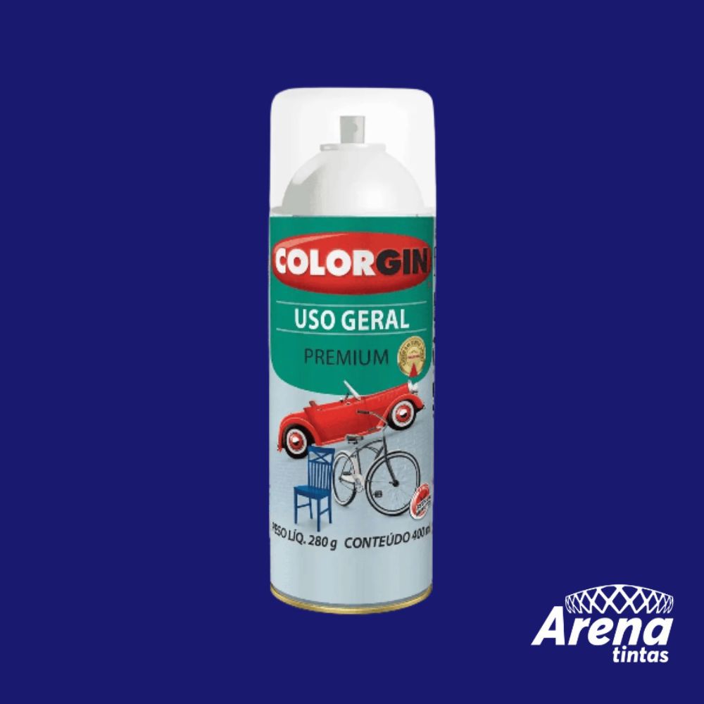 TINTA SPRAY PREMIUM USO GERAL AZUL COLONIAL BRILHANTE 400ML | Arena Tintas