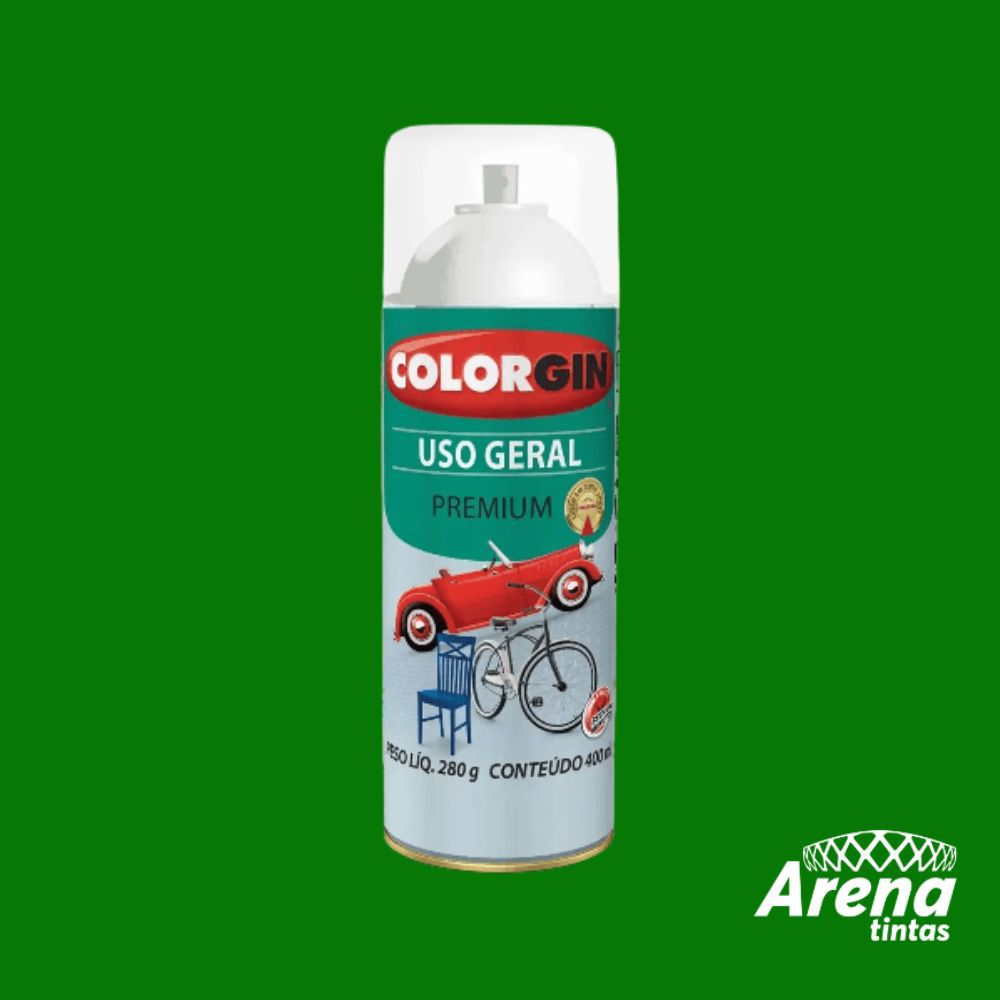 TINTA SPRAY PREMIUM USO GERAL VERDE FOLHA 400ML | Arena Tintas