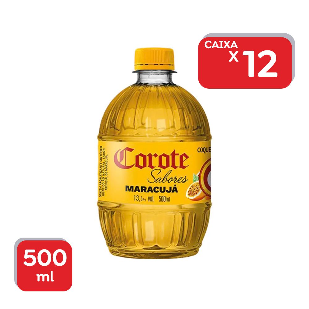Coquetel Corote Maracujá 500ml - 12x500ml. | Atacado Mirim