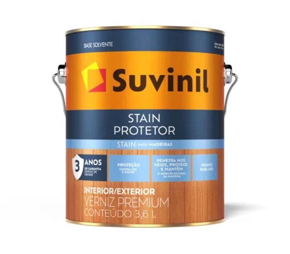 SUVINIL VERNIZ STAIN IMPREGNANTE NATURAL 3,6L | Baratão das Tintas