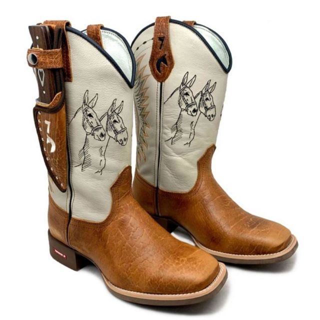 KIT TEXANA MULAS + BAINHA + FACA | Botas Texanas Bruto