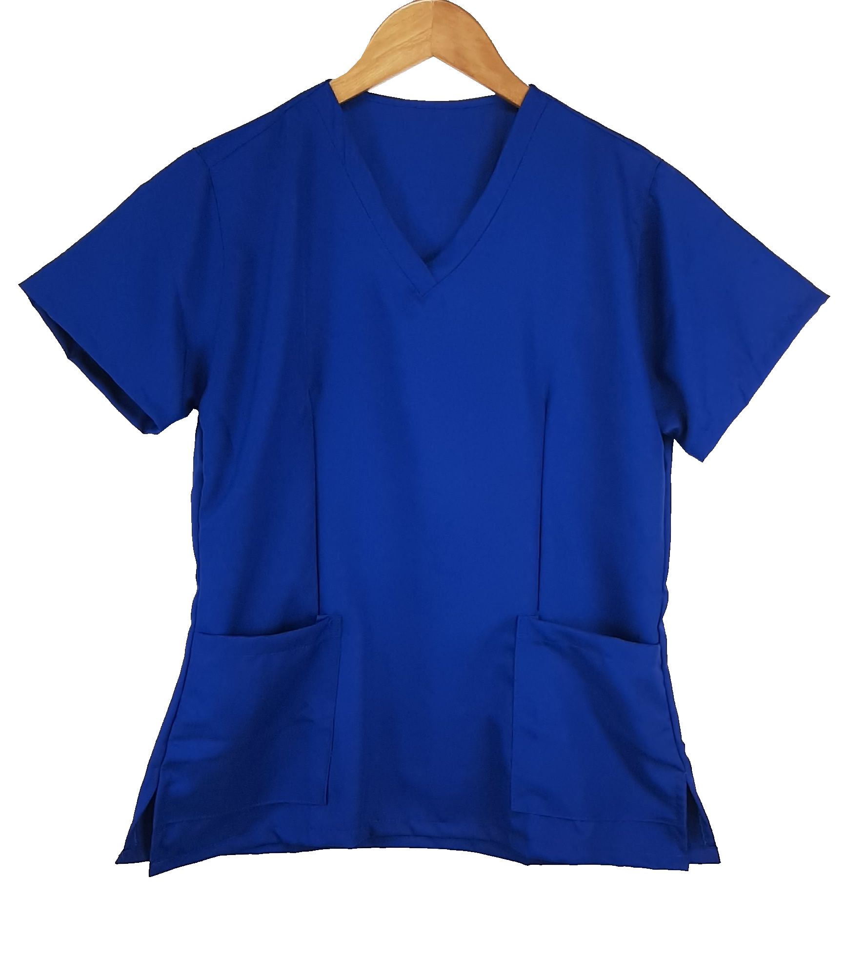 Camisa Scrub Pijama Cirúrgico Azul Royal Gabardine | BRANCURA