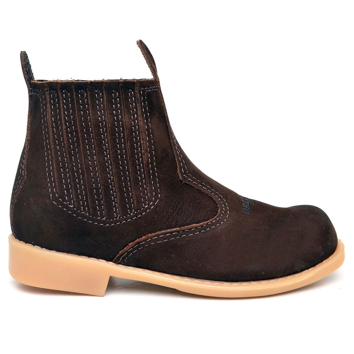 Botina Infantil Couro Nobuck Bretão Lançamento - Chocolate | BRETÃO STORE