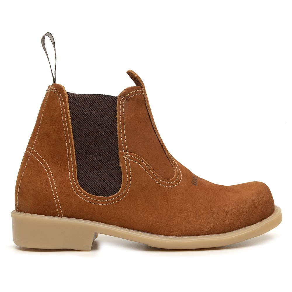 Botina Infantil Bretão Couro Nobuck - Marrom | BRETÃO STORE