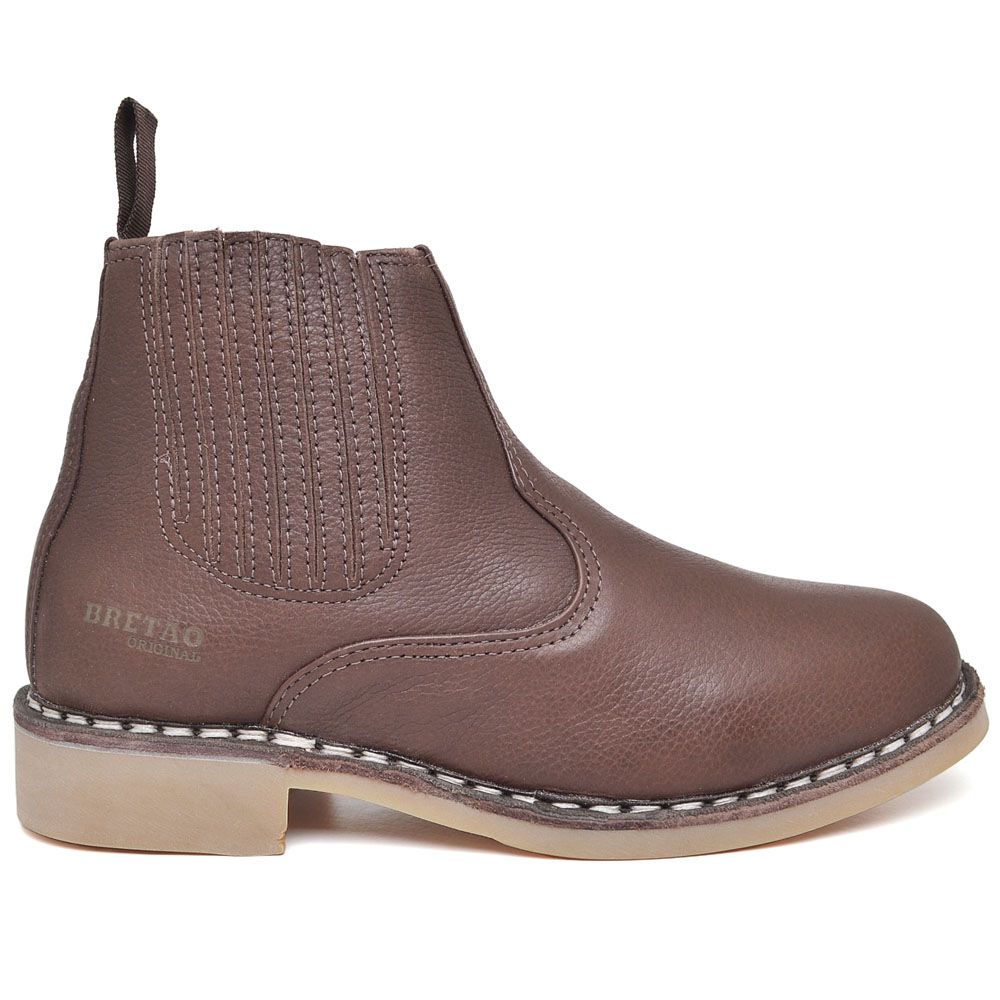 Botina Vira Francesa Bretão Original Látego Café | BRETÃO STORE