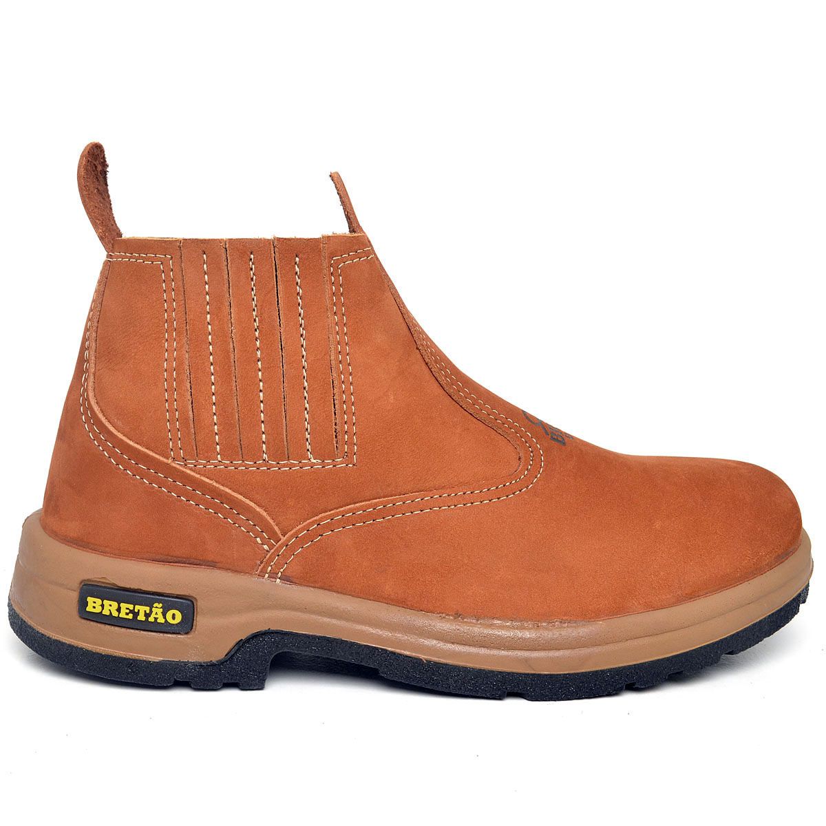 Botina Agrícola Bretão Masculina Couro Nobuck - Ameixa | BRETÃO STORE