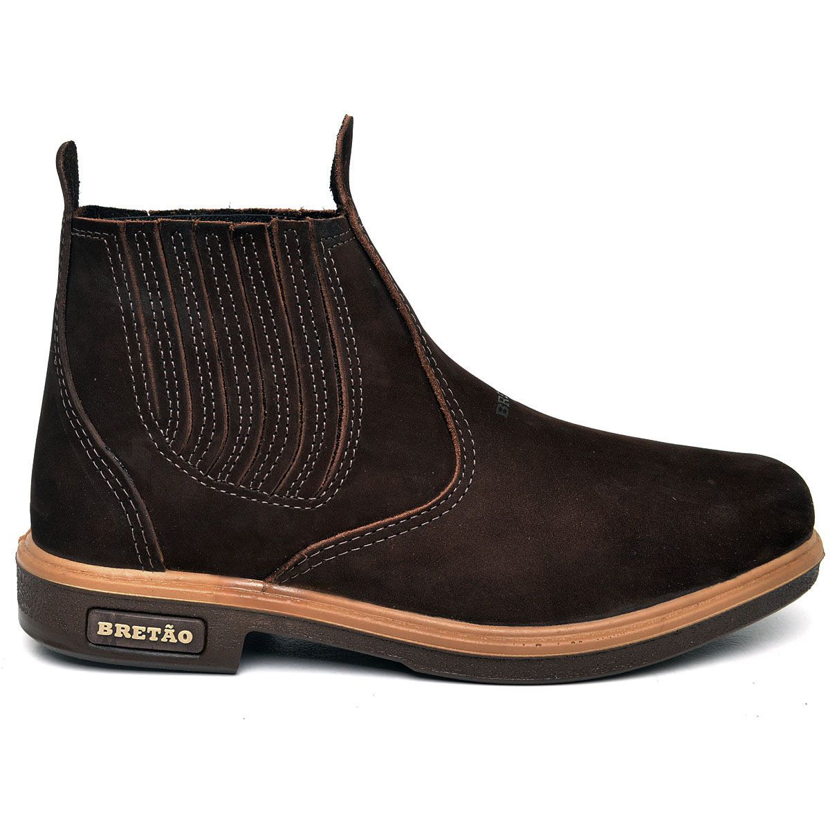 Botina Em Couro Bretão Boots Linha Monaco Sola Injetada | BRETÃO STORE