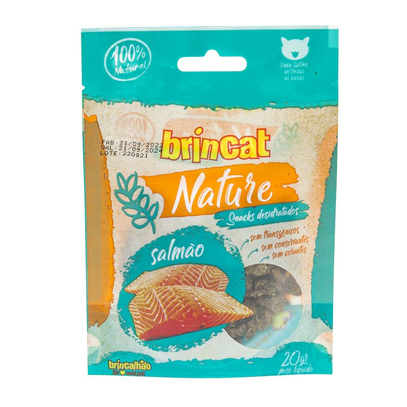Snacks Nature Brincat Salmao 20G | Brincalhão Pet