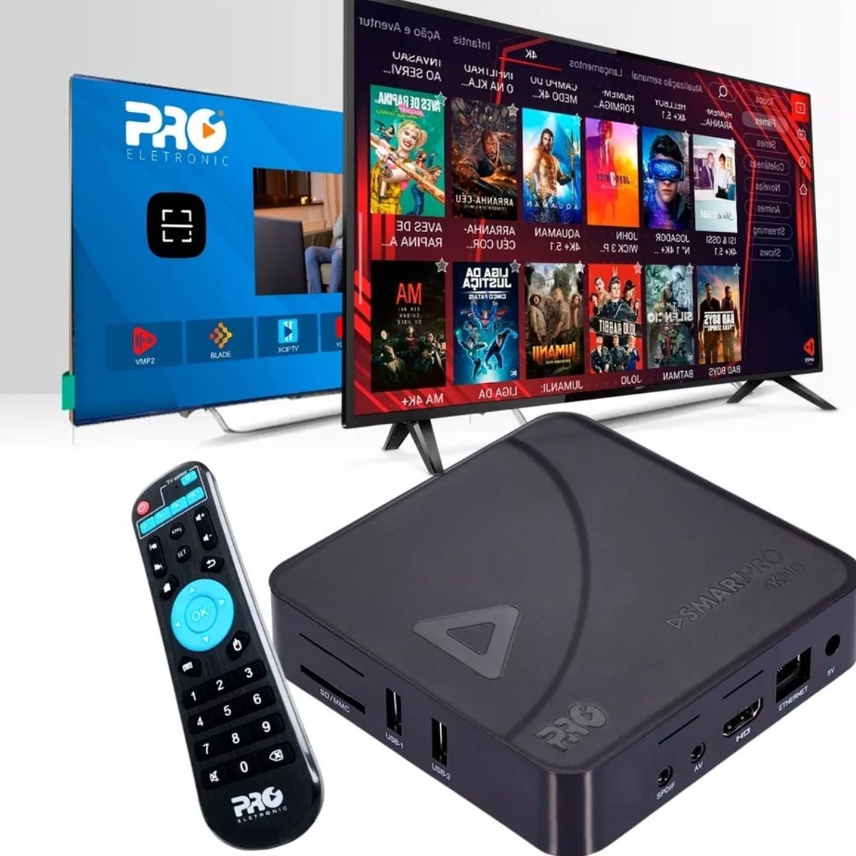 TV Box SmartPro 4K HD | Broketto Materiais Elétricos