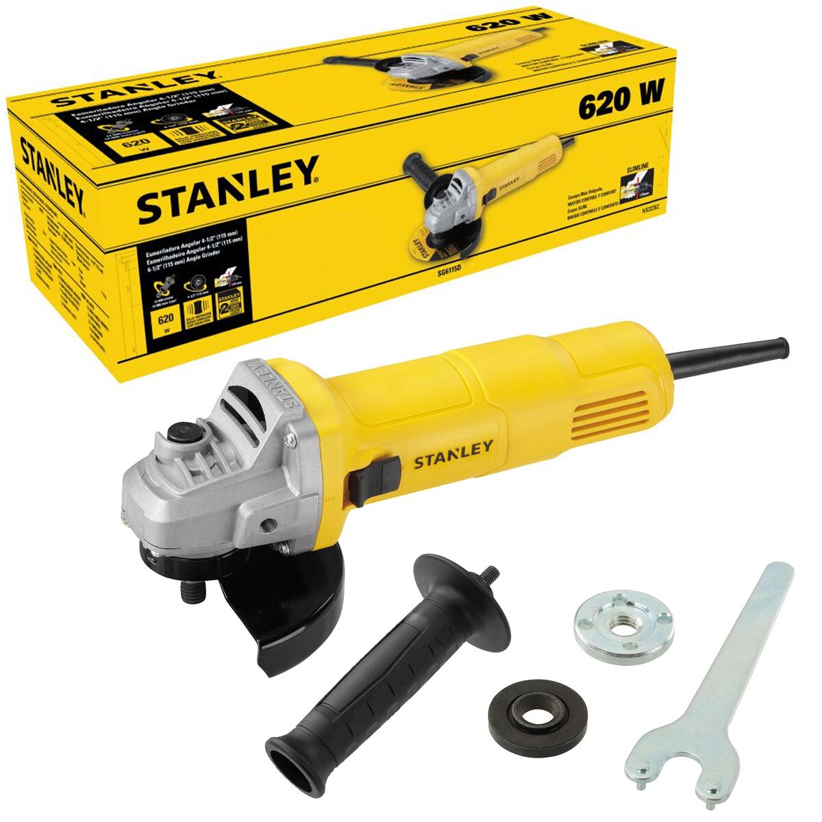 Esmerilhadeira Angular 4-1/2 Pol. 115mm 620W 127V | Broketto Materiais ...