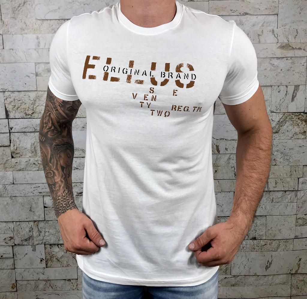 Camiseta Ellus branca DFc | PORTAL DROP - ATACADO