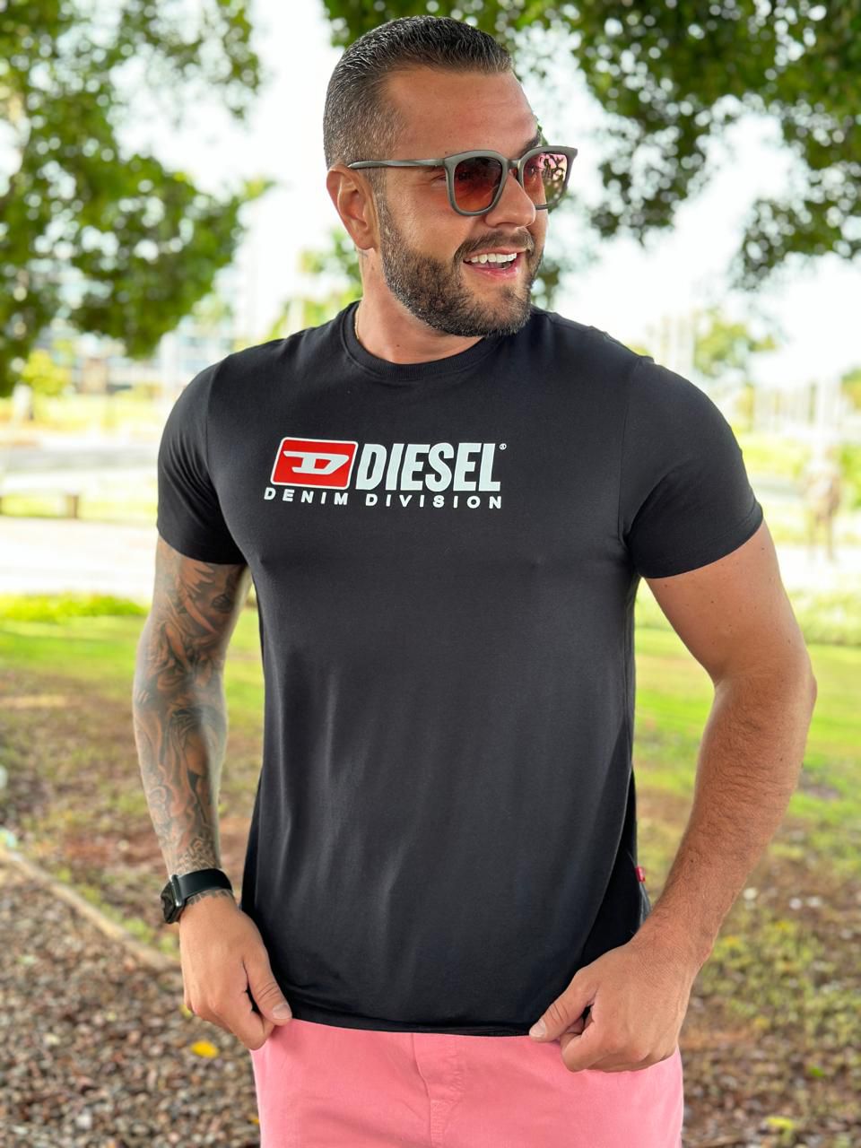 Camiseta Diesel Preto | DROPA AQUI