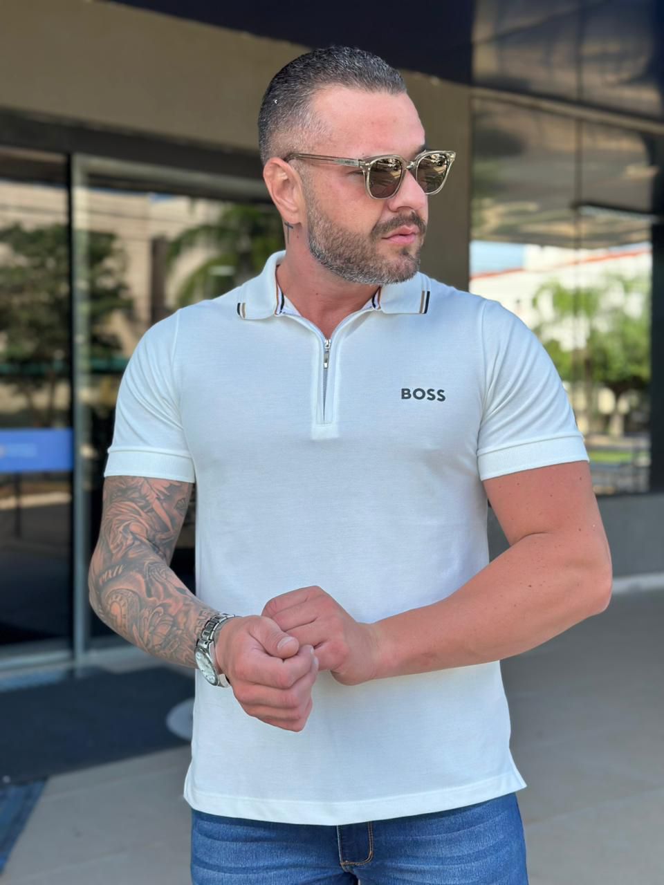 Polo hB Off white | DROPA AQUI