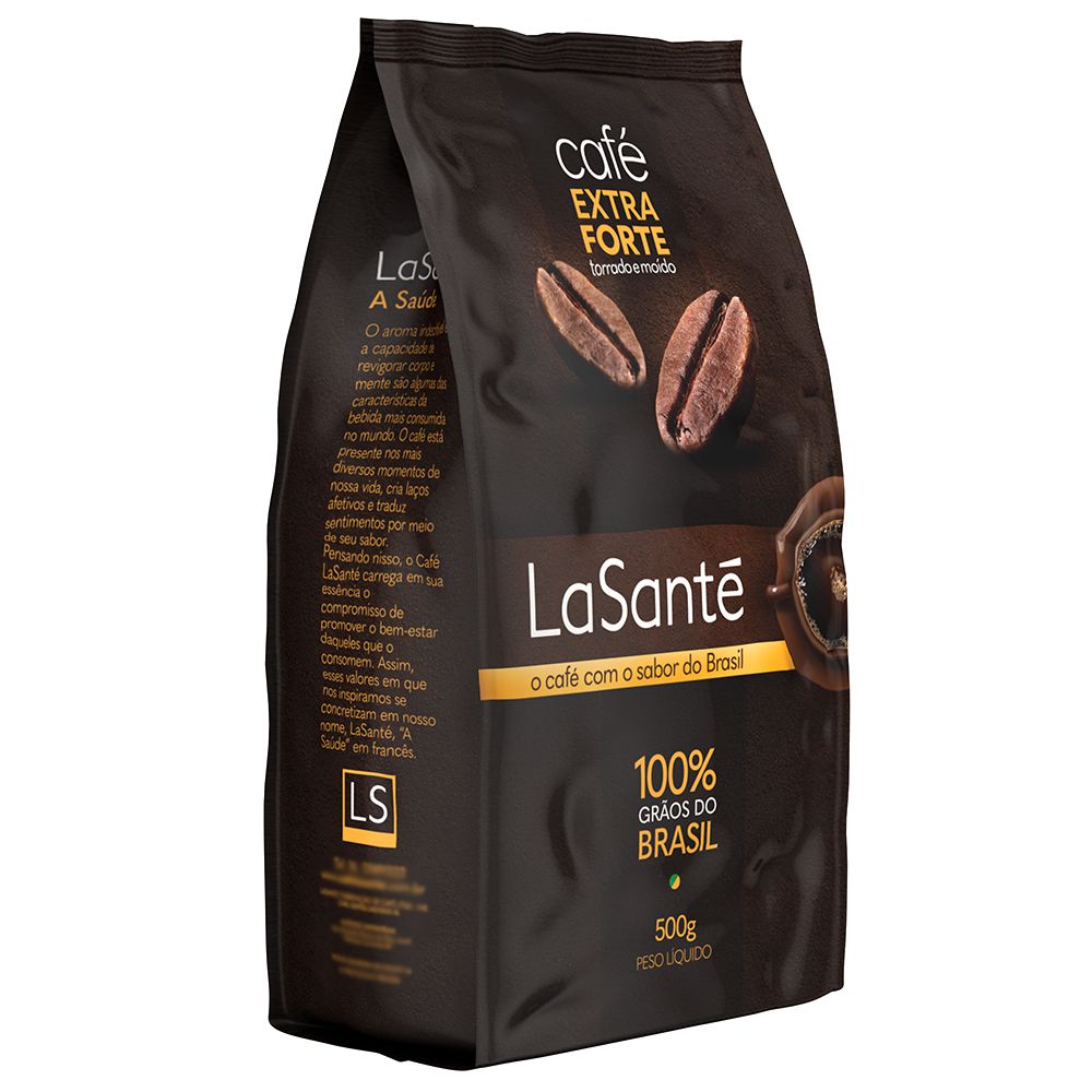 Café Torrado e Moído Extra Forte Pouch 500g La Santé | LaSanté