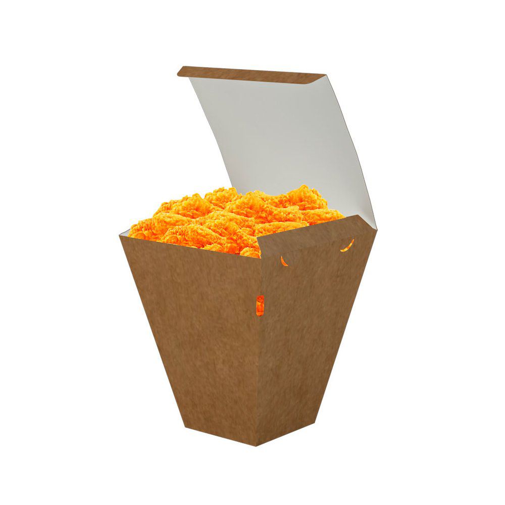 BOX FRANGO FRITO DELIVERY KRAFT LISA - 50 UNIDADES | CaixaMix Embalagens