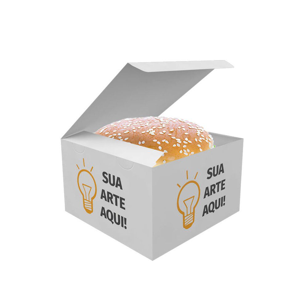 CAIXA LANCHE HAMBURGUER GRANDE PERSONALIZADA - 50 UNIDADES | CaixaMix ...