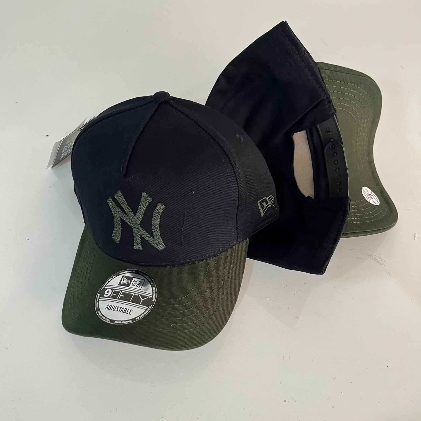 Boné NY Snap AMERICANO - Preto e Verde | Atacado Porto Alegre