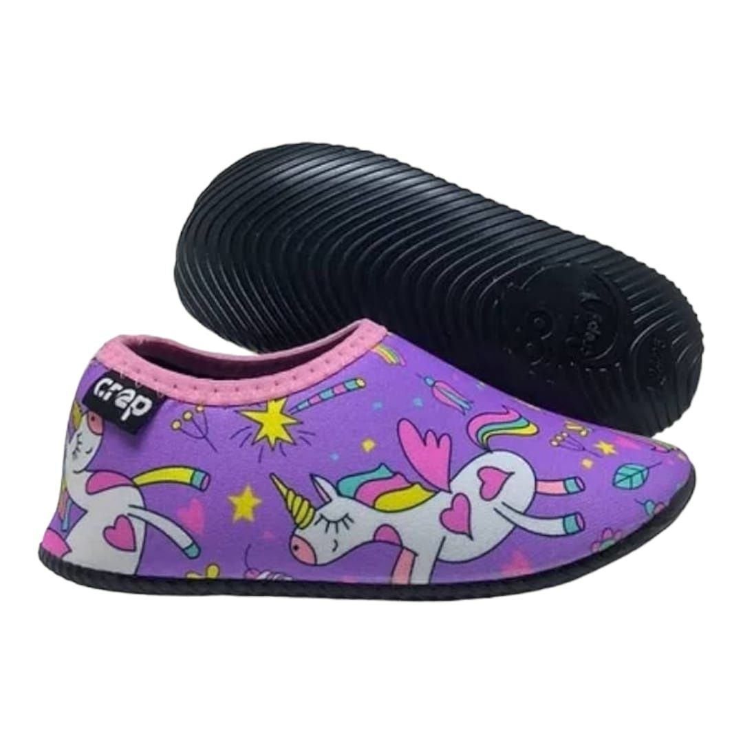 SAPATILHA AQUÁTICA ANTIDERRAPANTE INFANTIL CREP MENINA 83000 Lilás ...