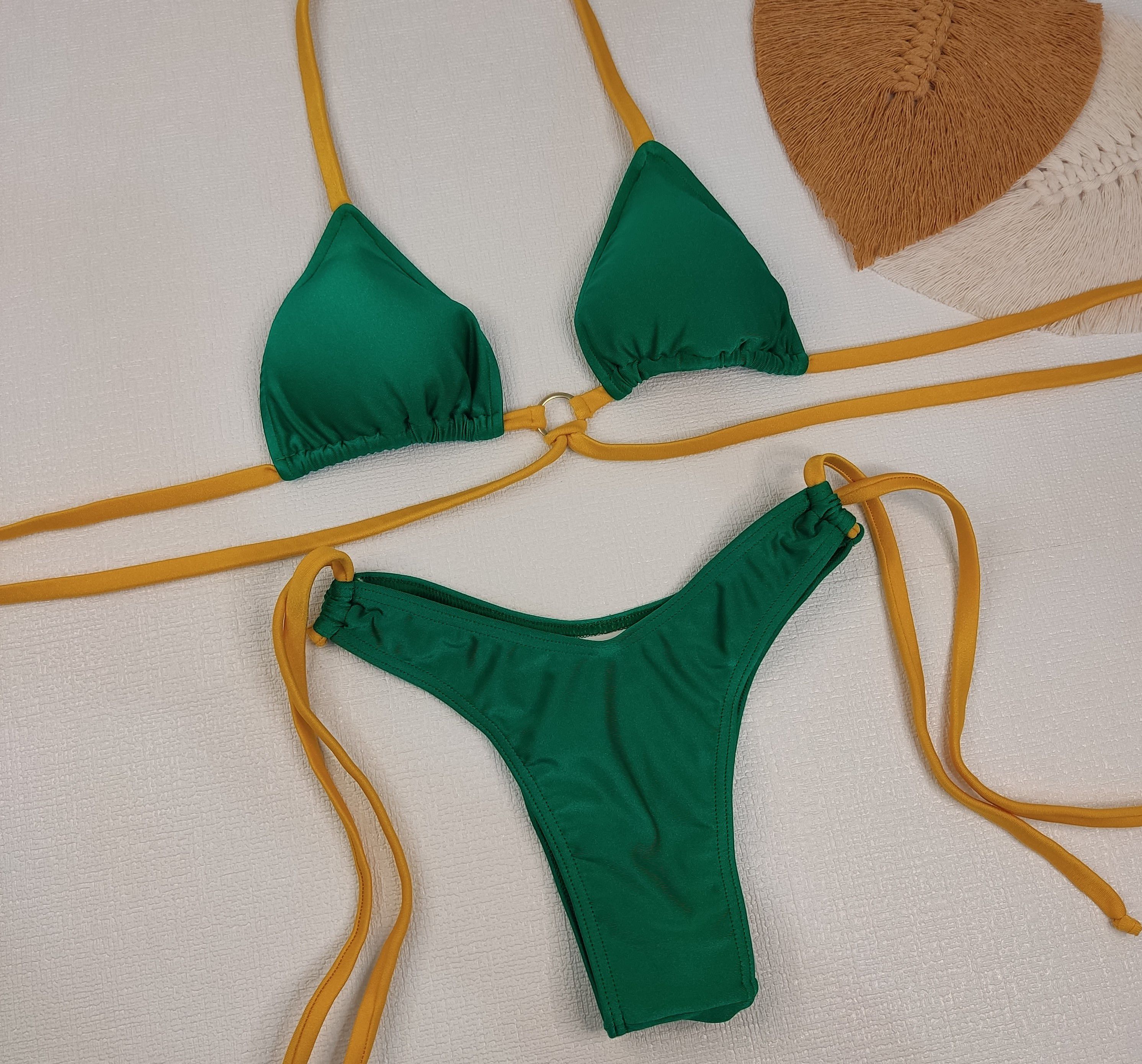 Conjunto Manu Brasil - Verde e Amarelo | CARIOKAS MODA PRAIA