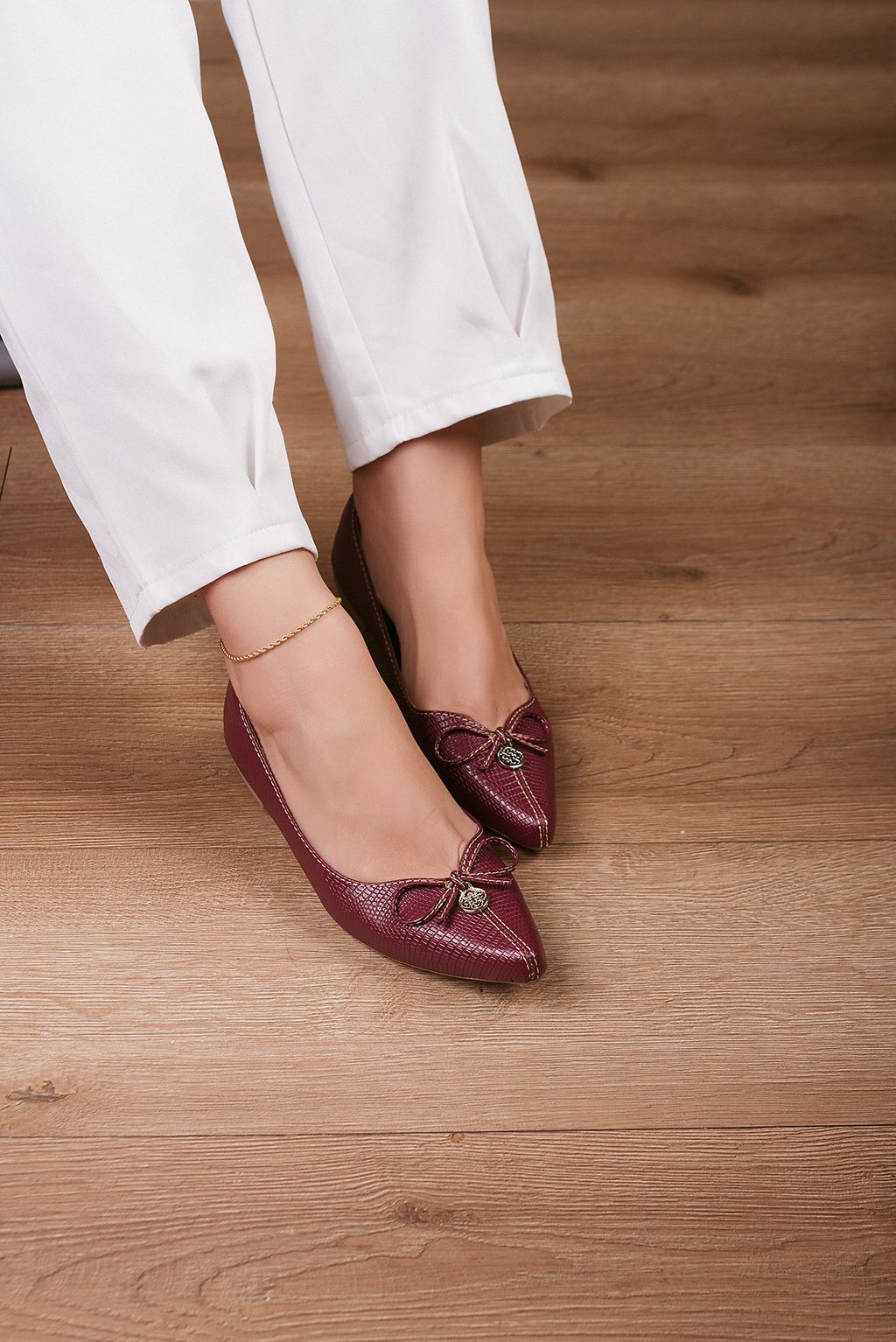 Sapatilha Lisard Pingente_2882- Marsala | Carolina Lins