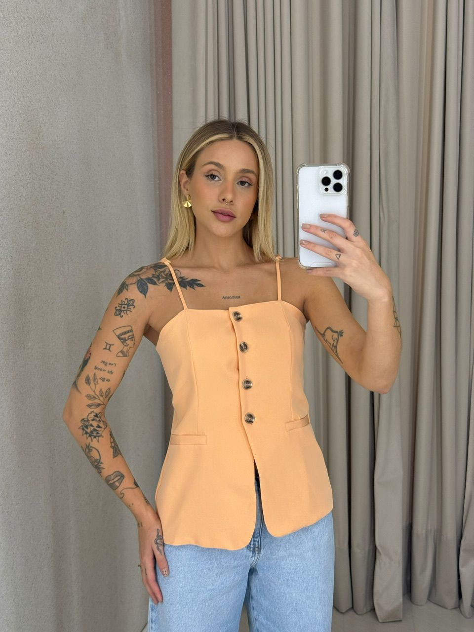 BLUSA ANNABELLE BOTÕES | CAROLLA FERRARO