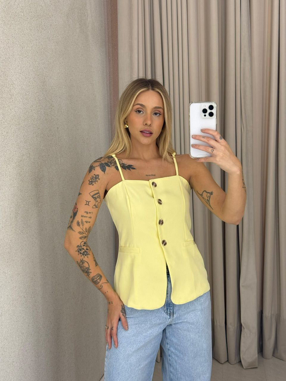 BLUSA ANNABELLE BOTÕES | CAROLLA FERRARO