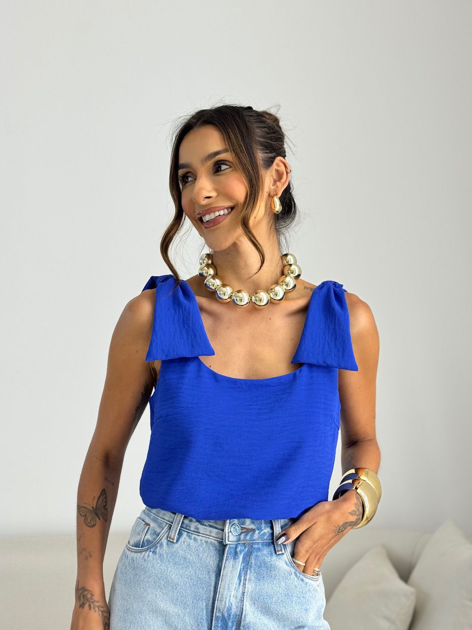 BLUSA MÔNICA LAÇO | CAROLLA FERRARO