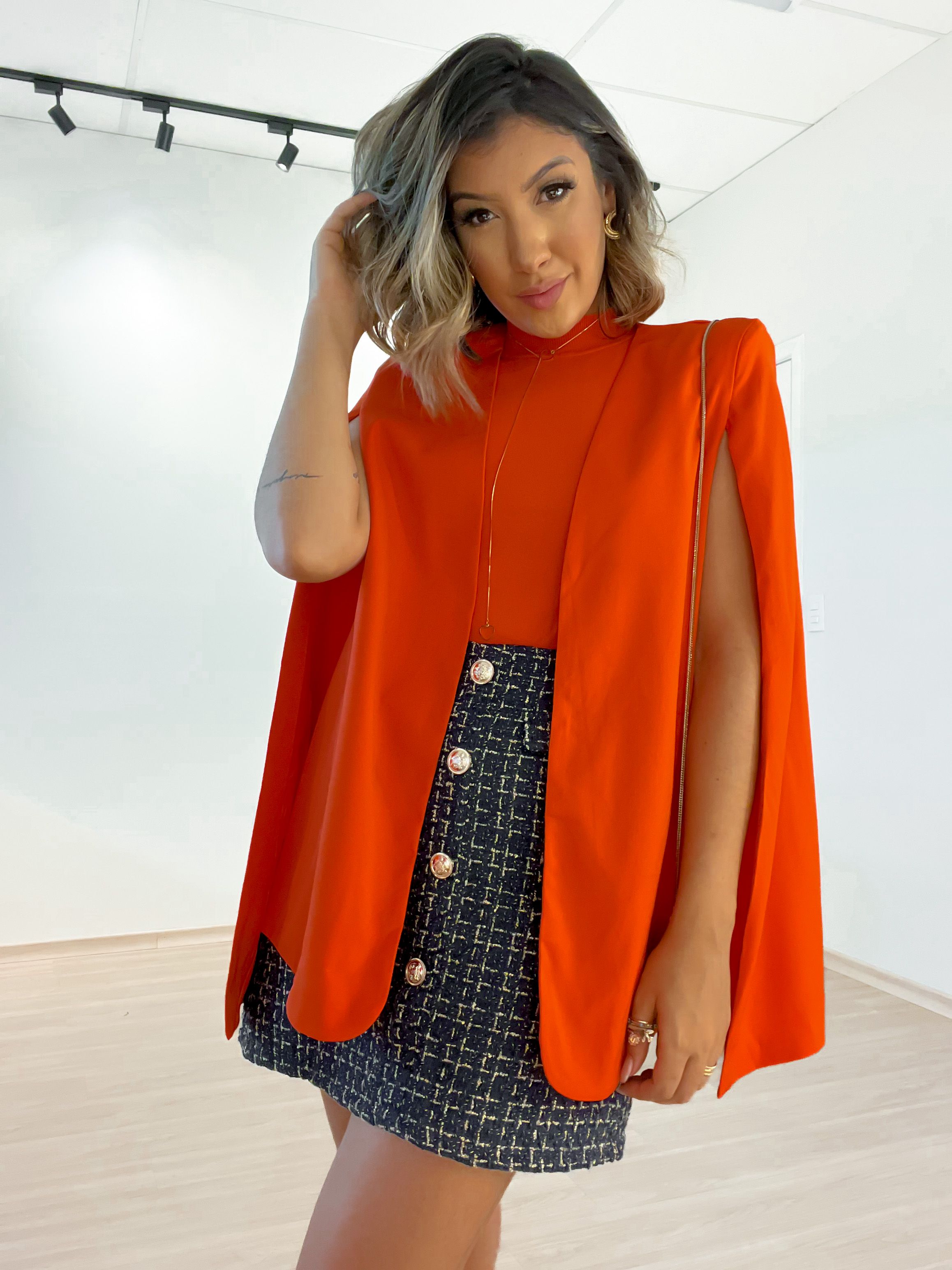 BLAZER CAPA Laranja | CAROLLA FERRARO
