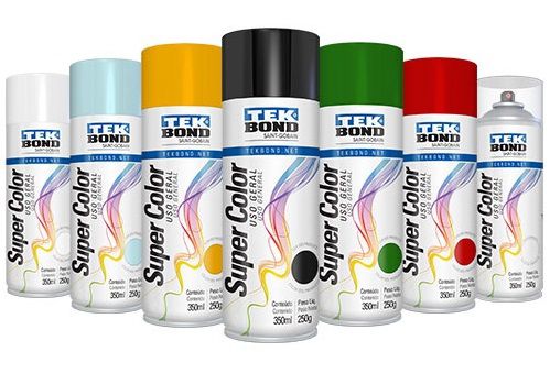 Super Color Spray Brilhante 350ML Tekbond | Casa Costa Tintas