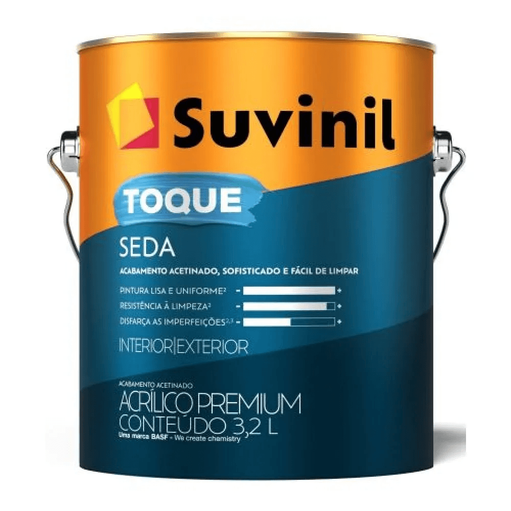 Tinta Acrílica Toque de Seda Base B2 Suvinil 3,2 Litros | Casa Costa Tintas