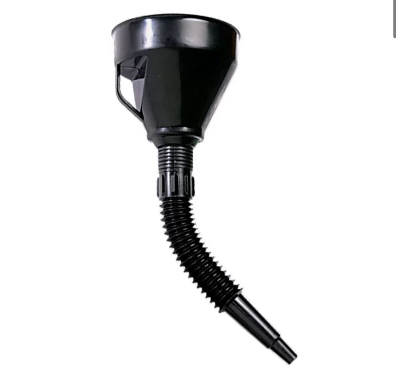 FUNIL PRETO FLEXIVEL COM PENEIRA | Casa da Borracha