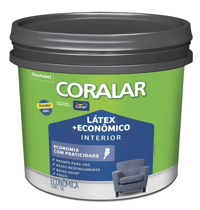 CORALAR MAIS ECONOMICO BALDE PLAST 15L - CORAL | Casa Fácil Materiais ...