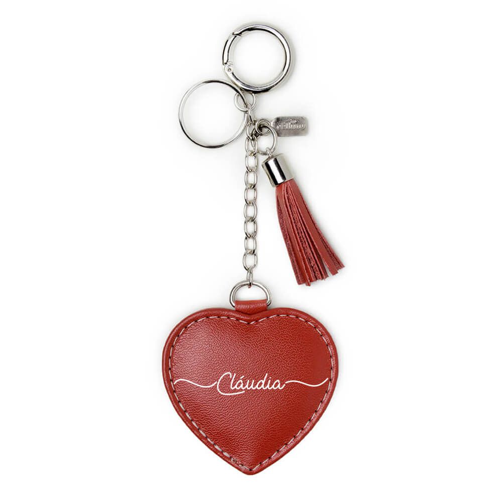 Chaveiro de Couro Personalizado com Nome | Cellway