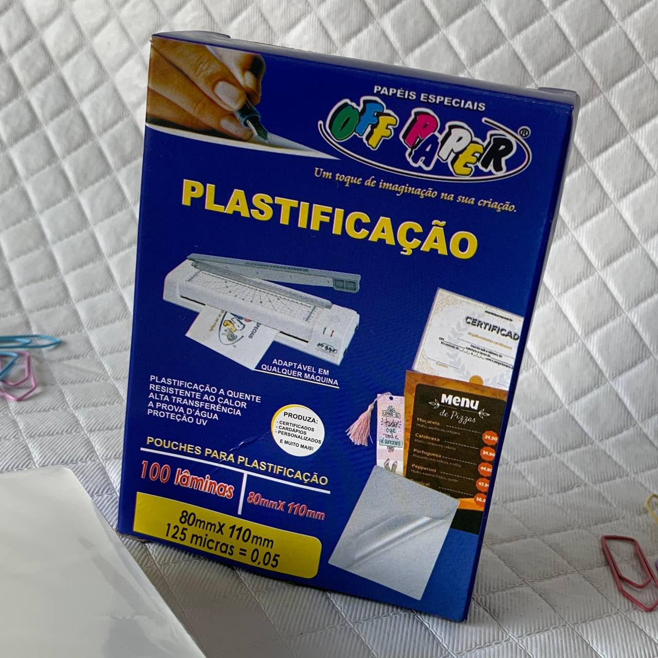 polaseal off paper A4 - 100 lâminas | CHAMMA FESTA