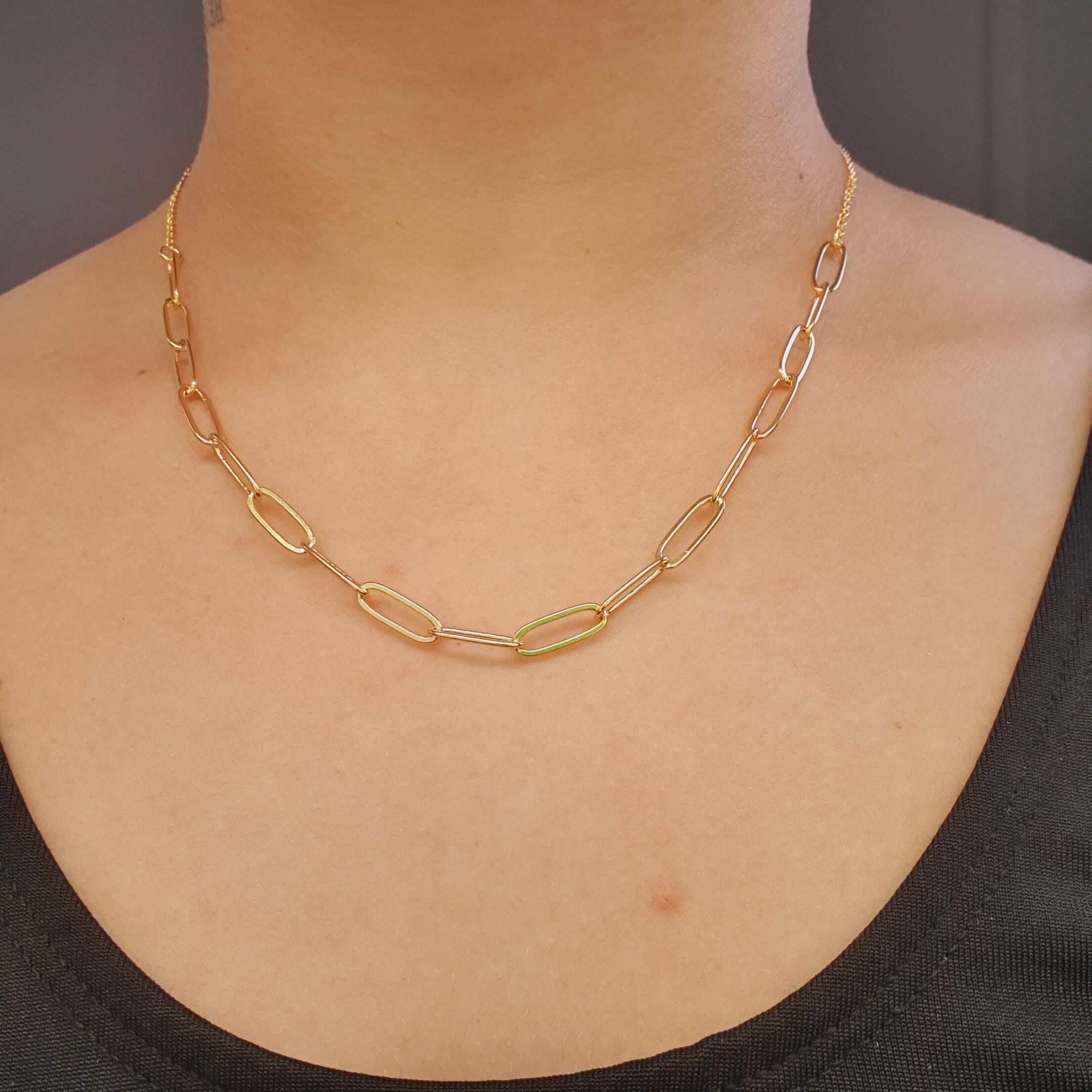 Colar Folheado A Ouro 18K Elos - Chérie Bijoux