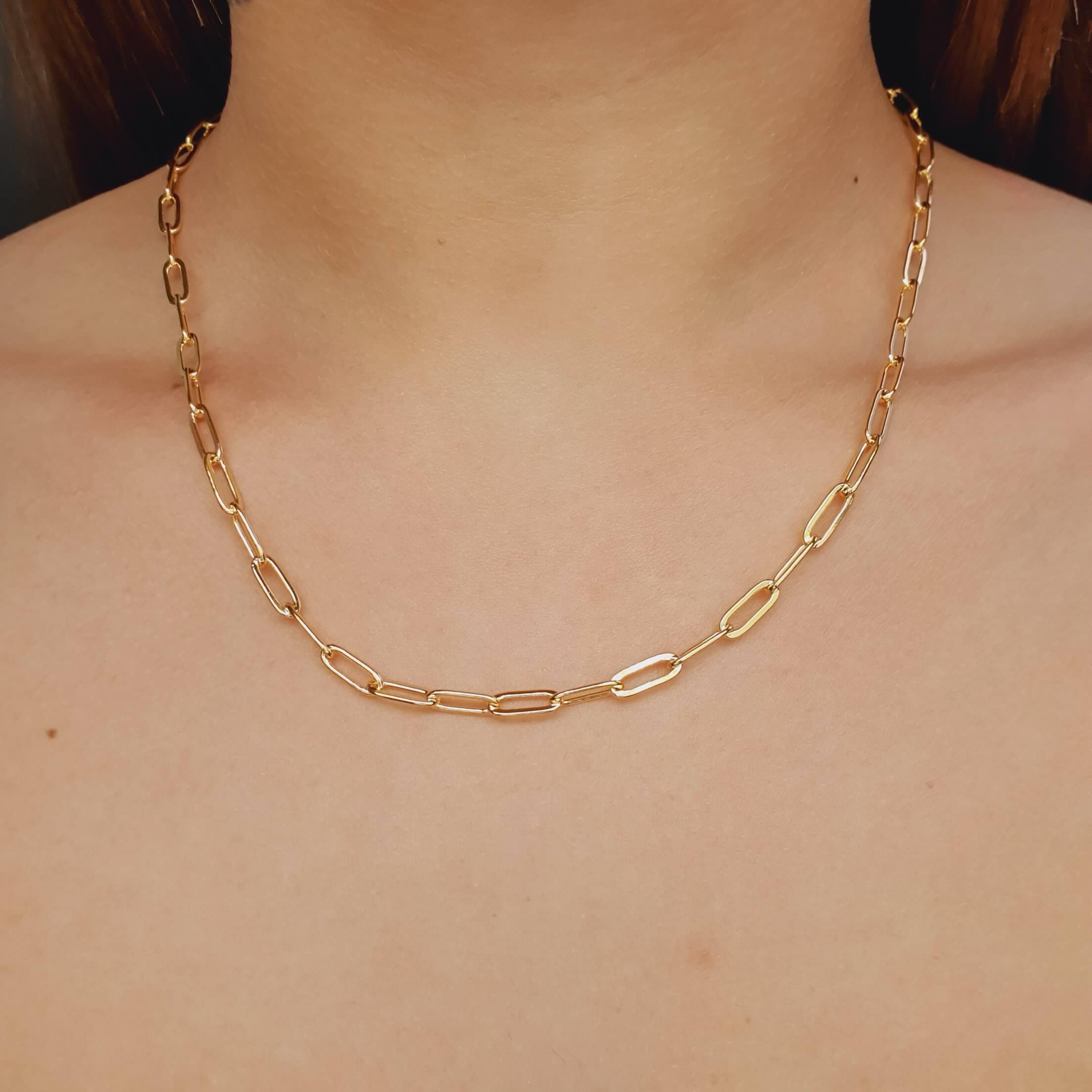 Colar Folheado A Ouro 18K Elos - Chérie Bijoux