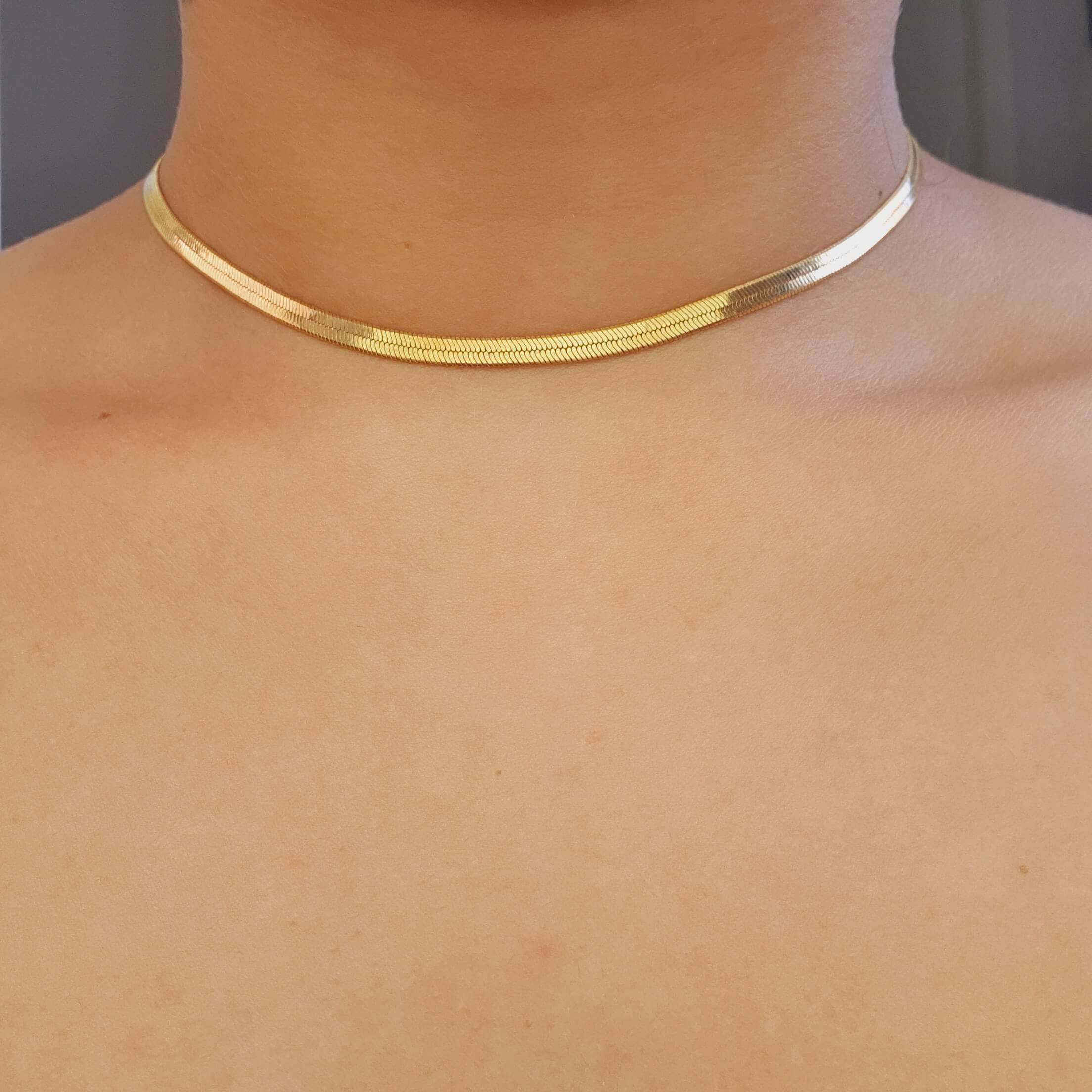 Colar Folheados a Ouro Laminado - Chérie Bijoux