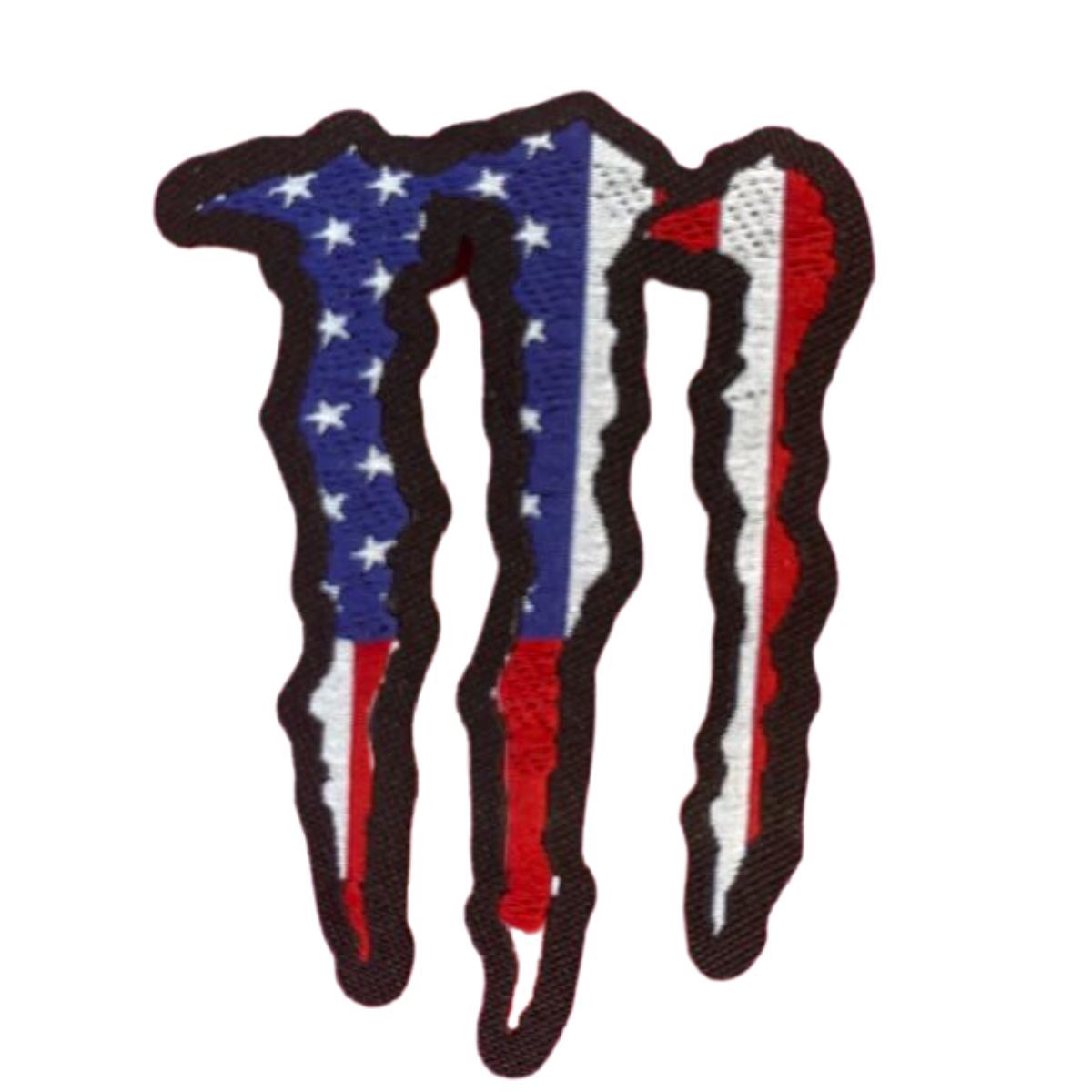 Adesivo Bordado para Chapéu auto colante M com garra Monster EUA - REF ...