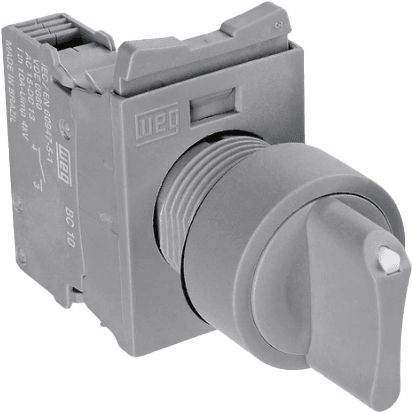 COMUTADORA MANOPLA CURTA CEW-CKM3F45-WH 3 POS FIXAS WEG | Comercial Leal