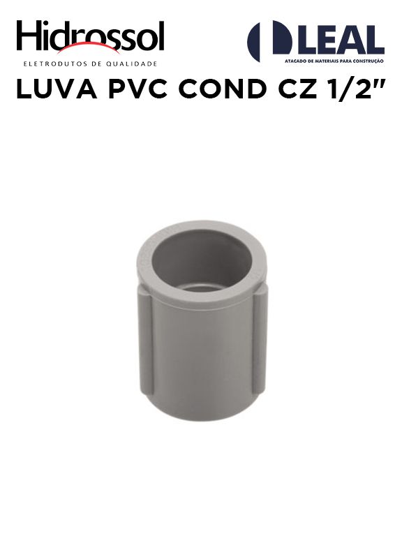 LUVA PVC COND CZ 1/2 | Comercial Leal
