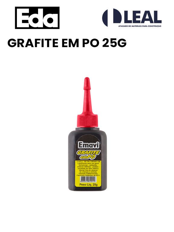 GRAFITE EM PÓ 25G EDA | Comercial Leal